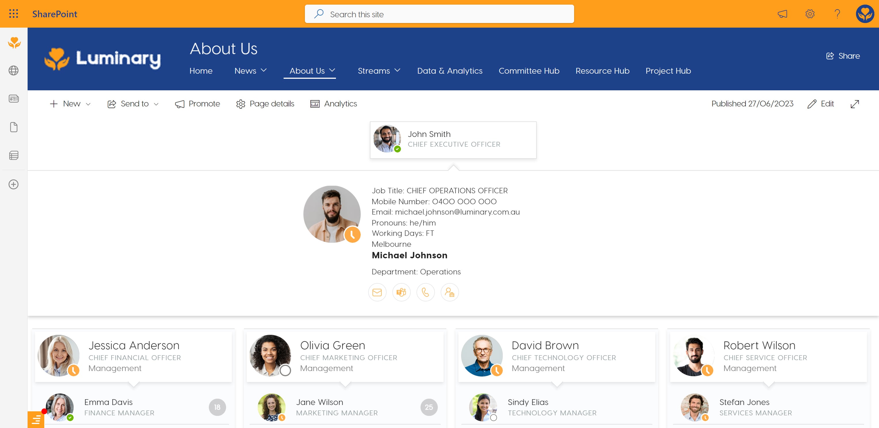SharePoint Intranet Design Examples To Get You Inspired - Sope